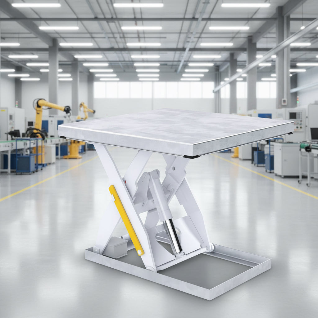 Vestil Partially Stainless Steel Electric Hydraulic Lift Table 48 In.