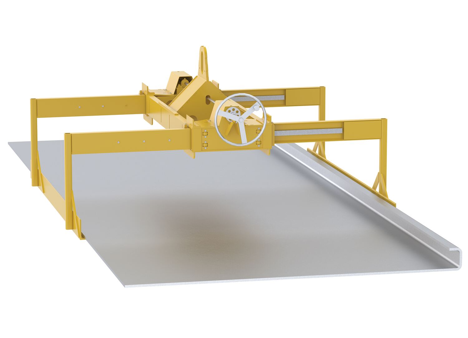 Vestil Steel Horizontal Sheet Lifter 10,000 Lb. Capacity Yellow